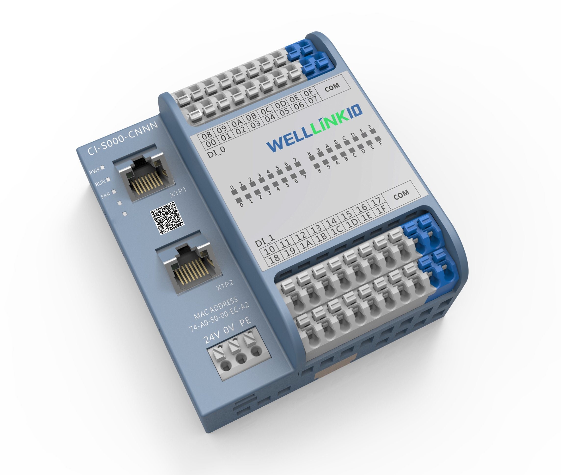 Decowell FS Series Integrated I/O Ci-S000-Cnnn CC-Link Ie Field Basic Agreement I/O Module