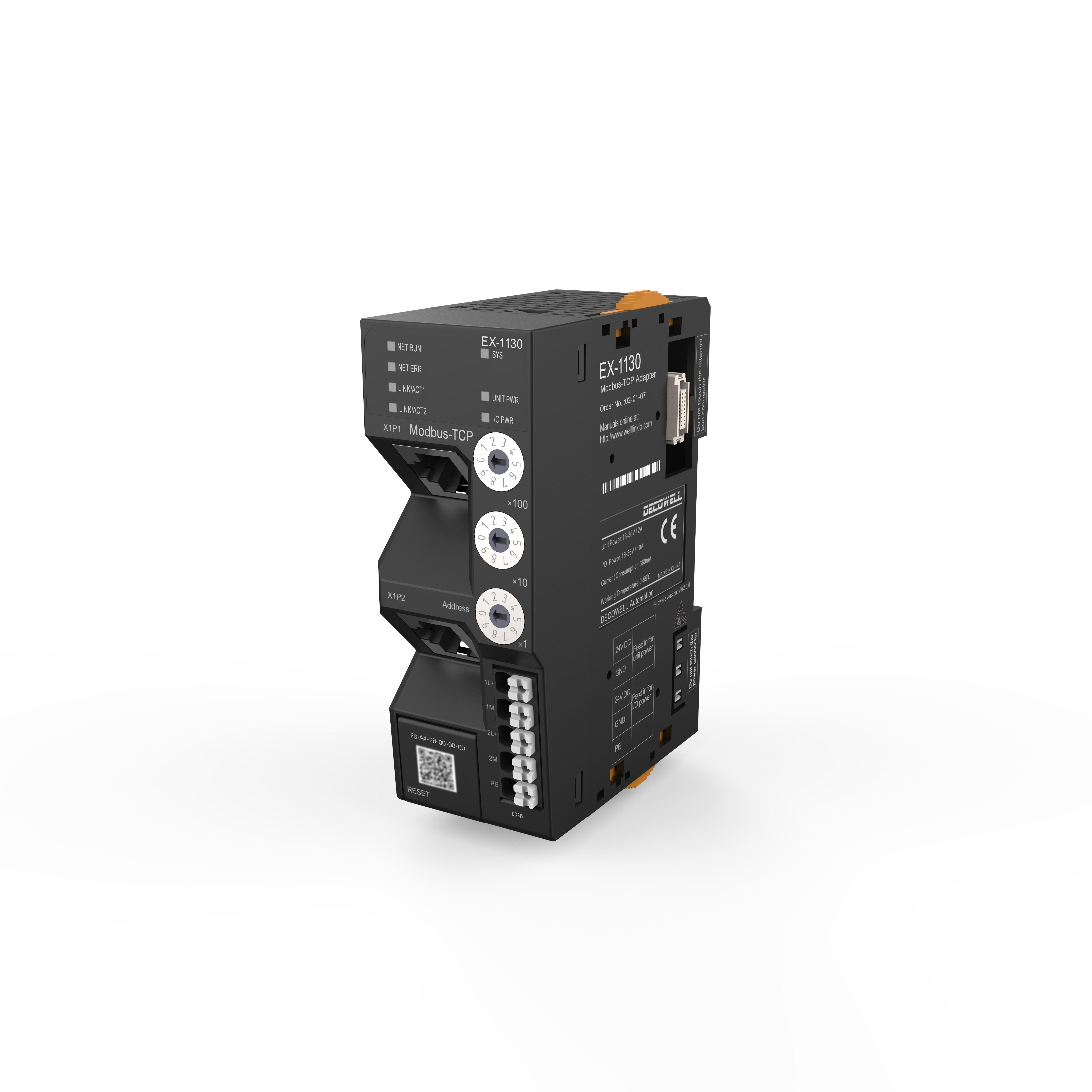 ODM Modbus TCP Remote I/O Gateway Adapter EX-1130 IO Module For Data ...
